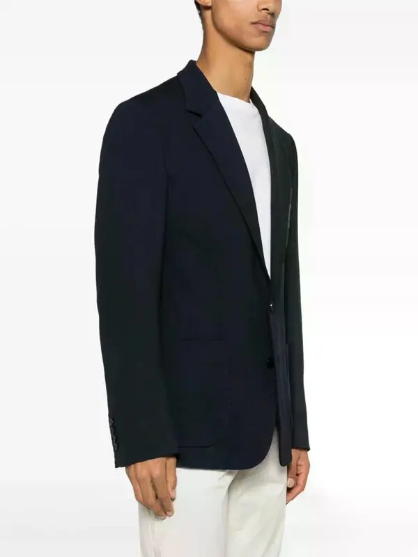 Dolce & Gabbana Portofino Logo-embroidered Blazer - Blue