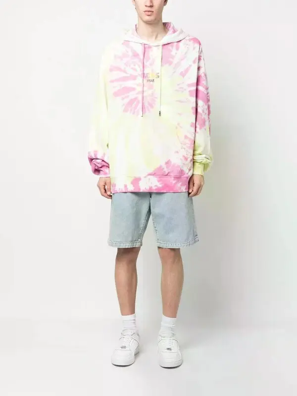 Gcds Tie-dye Print Logo Hoodie