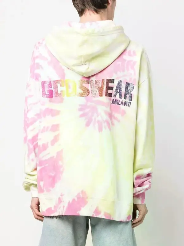 Gcds Tie-dye Print Logo Hoodie