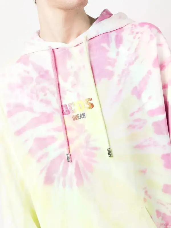 Gcds Tie-dye Print Logo Hoodie