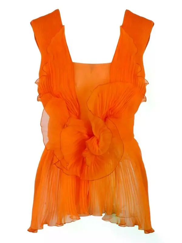 Alberta Ferretti Floral Silk Top