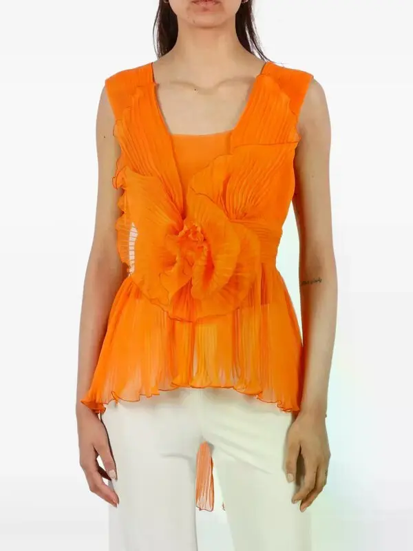 Alberta Ferretti Floral Silk Top