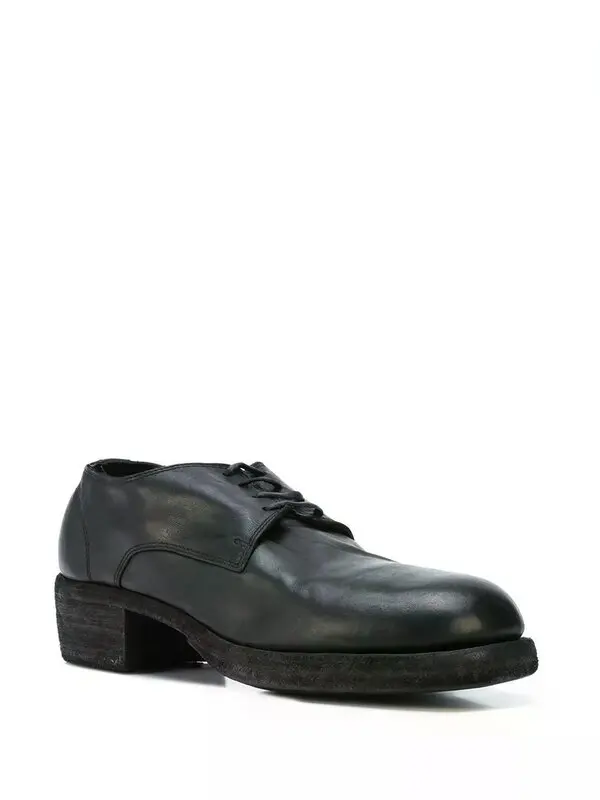 Guidi Round Toe Lace Up Derby Shoes
