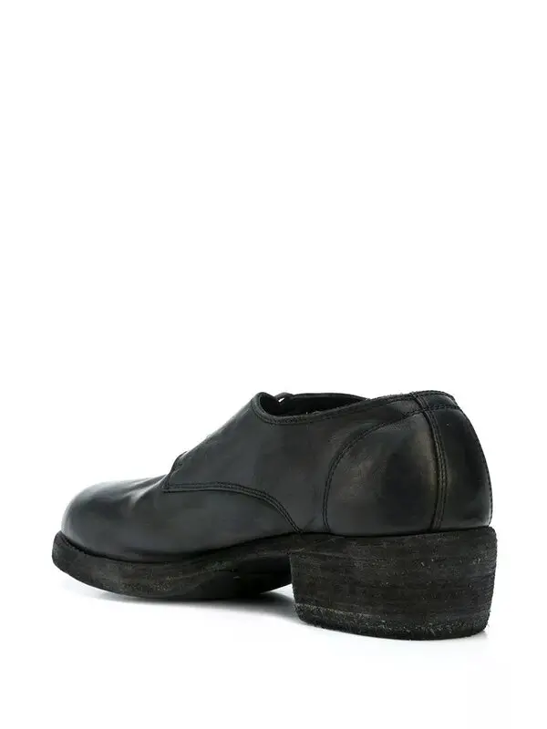Guidi Round Toe Lace Up Derby Shoes