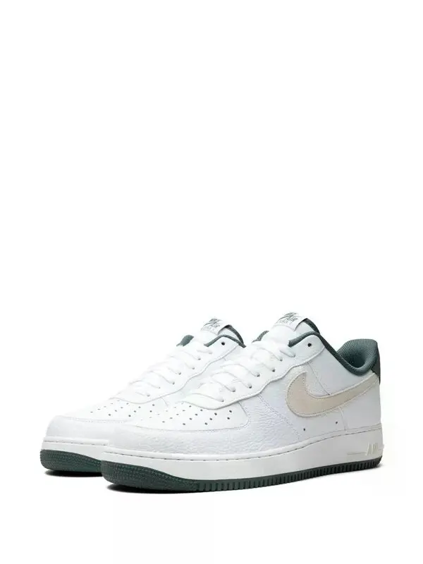 Nike Force 1 Low Vintage Green Leather Sneakers - White