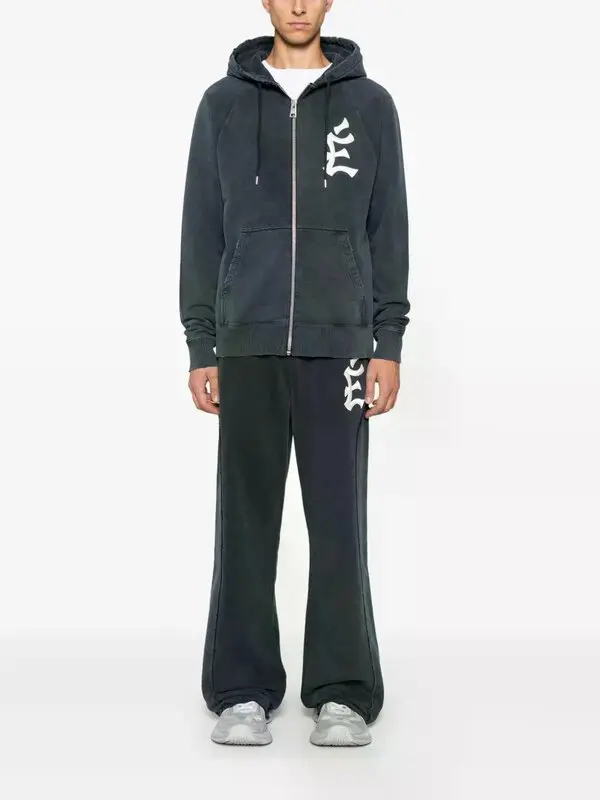 Études Studio Logo Embroidered Zip-up Hoodie