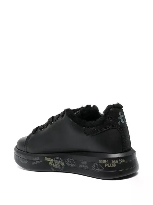 Premiata Shearling-lined Lace-up Sneakers