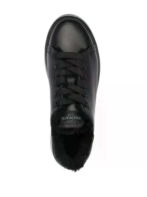 Premiata Shearling-lined Lace-up Sneakers