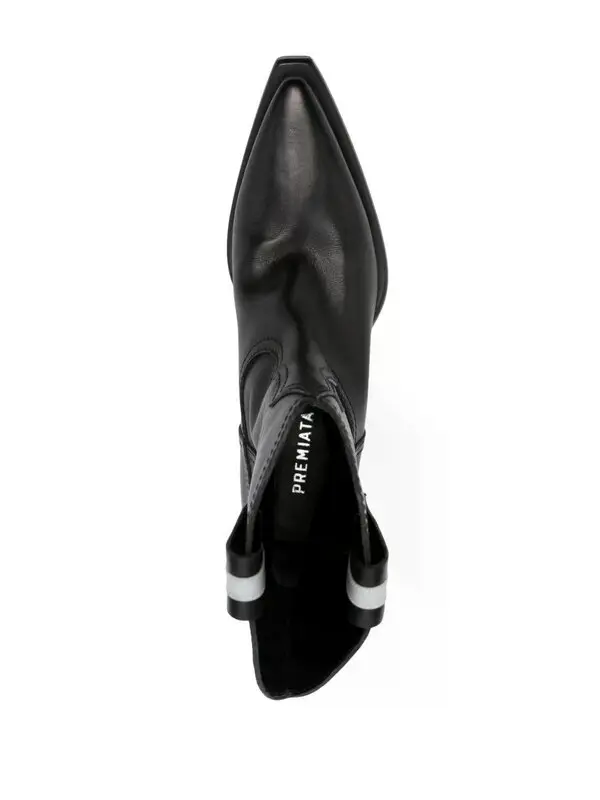 Premiata Calf Leather Pointed Toe Cowboy Boots
