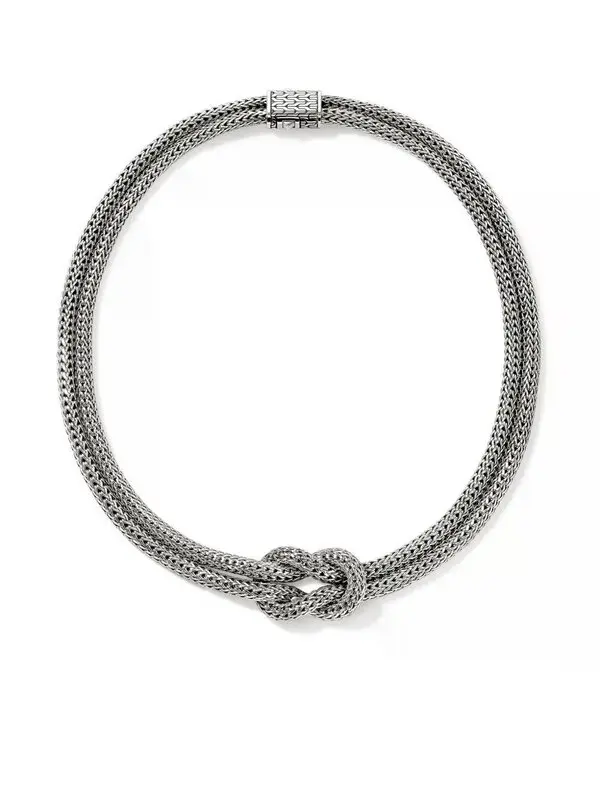 John Hardy Sterling Love Knot Necklace - Silver