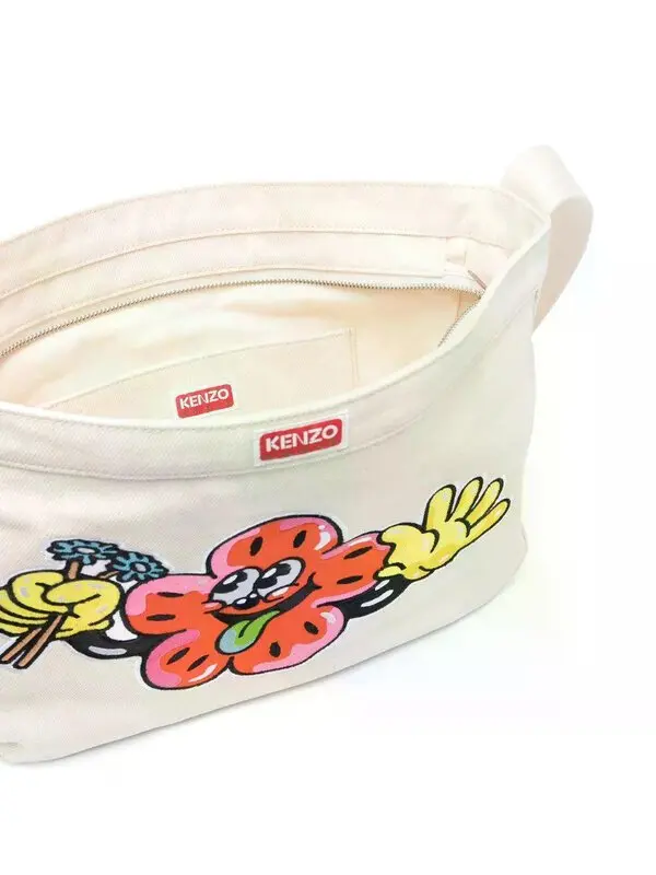 Kenzo Logo Patch Shoulder Bag