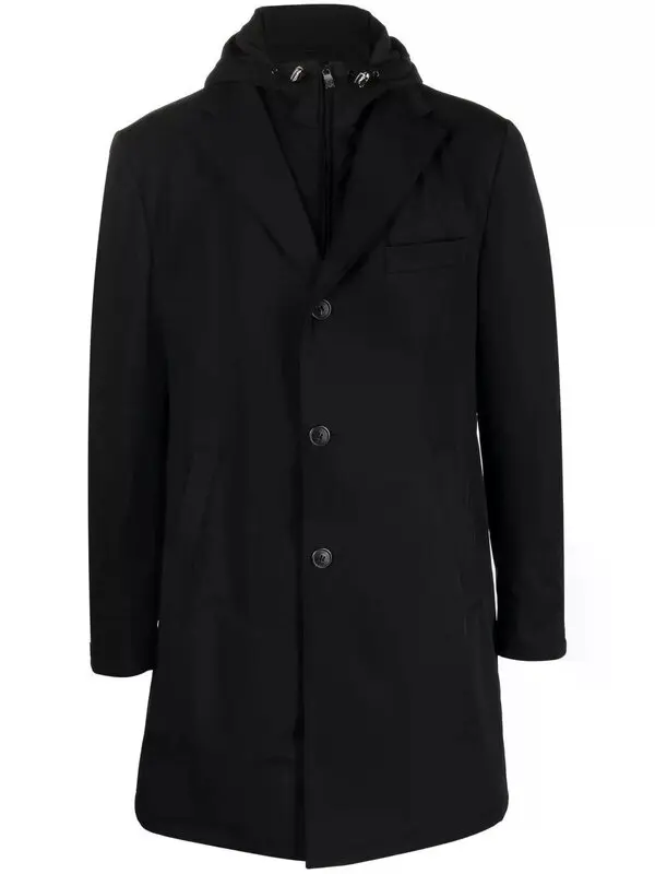 Corneliani Single-breasted Hooded Jacket