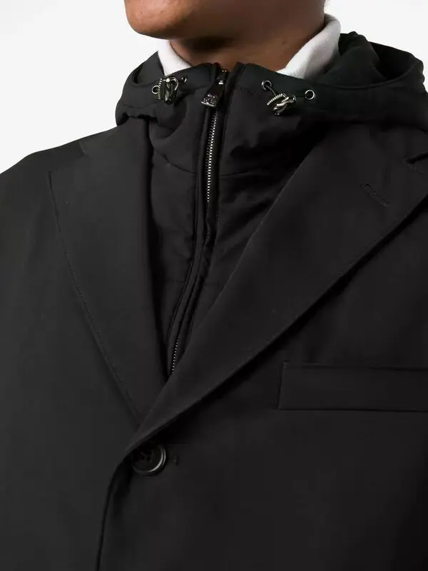 Corneliani Single-breasted Hooded Jacket
