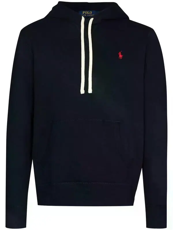 Polo Ralph Lauren Embroidered-logo Hoodie - Blue