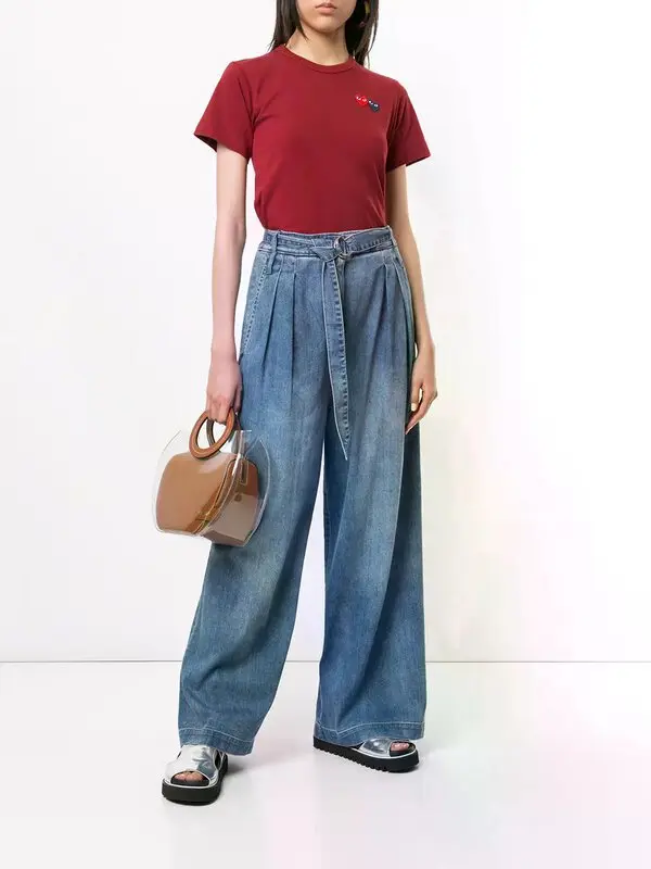 Play Comme Des Garcon Embroidered Heart T-shirt