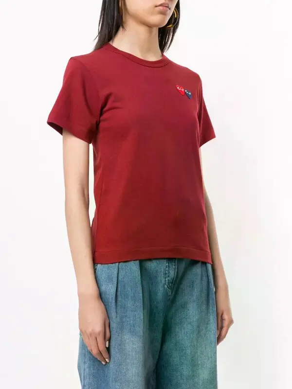 Play Comme Des Garcon Embroidered Heart T-shirt
