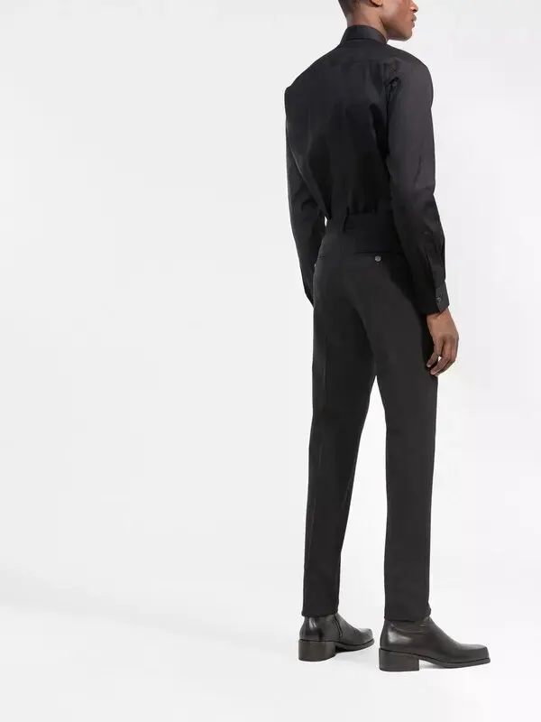 Dsquared2 Classic-collar Poplin Shirt - Black