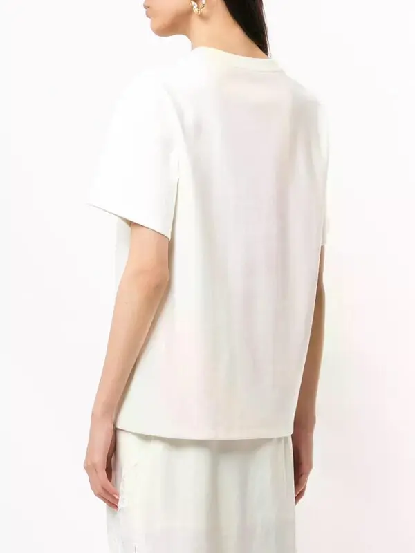Goen.j Twisted Detail Cotton Blouse