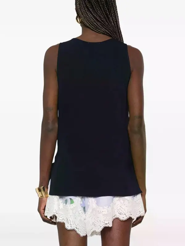 P.a.r.o.s.h Sleeveless Scoop Neck Blouse