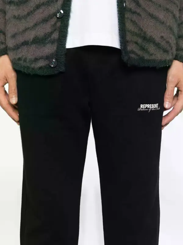 REPRESENT Patron Of The Club Cotton Track Pants - Black