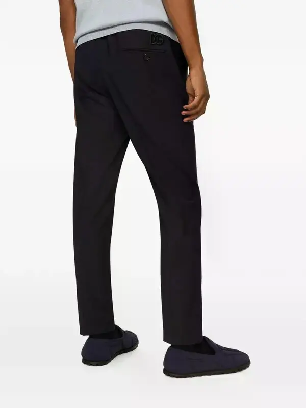 Dolce & Gabbana Logo-embroidered Tailored Trousers