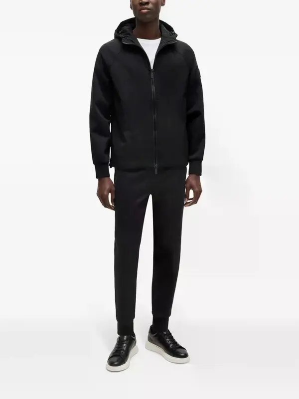 BOSS Logo-appliqué Hooded Jacket