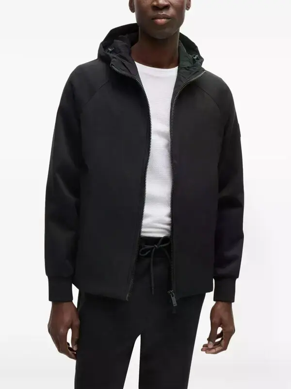 BOSS Logo-appliqué Hooded Jacket