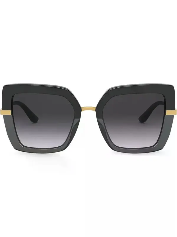 Dolce & Gabbana Oversize Square Frame Sunglasses - Black