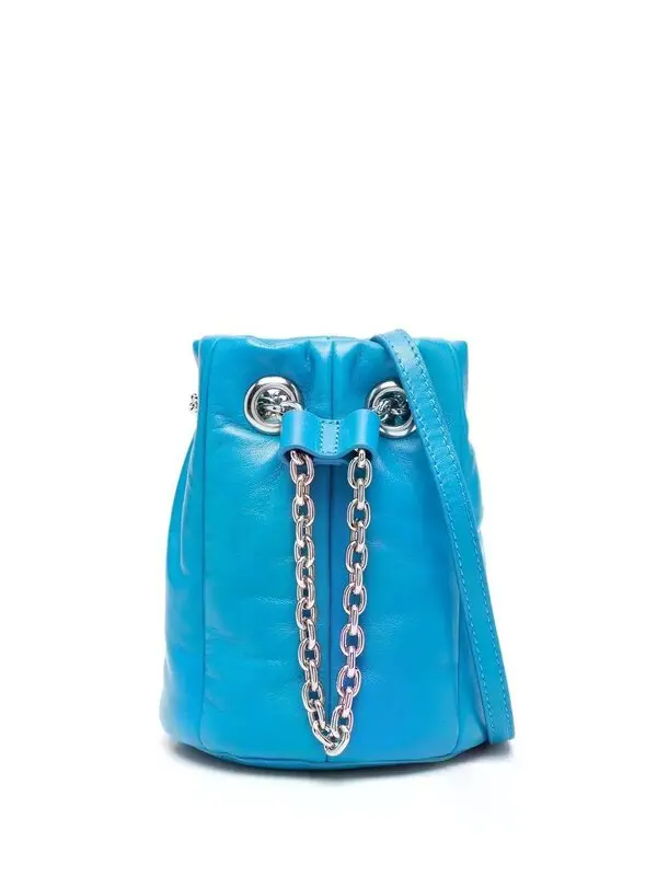 STAND STUDIO Yvette Bucket Bag With Chain Detailing - Blue