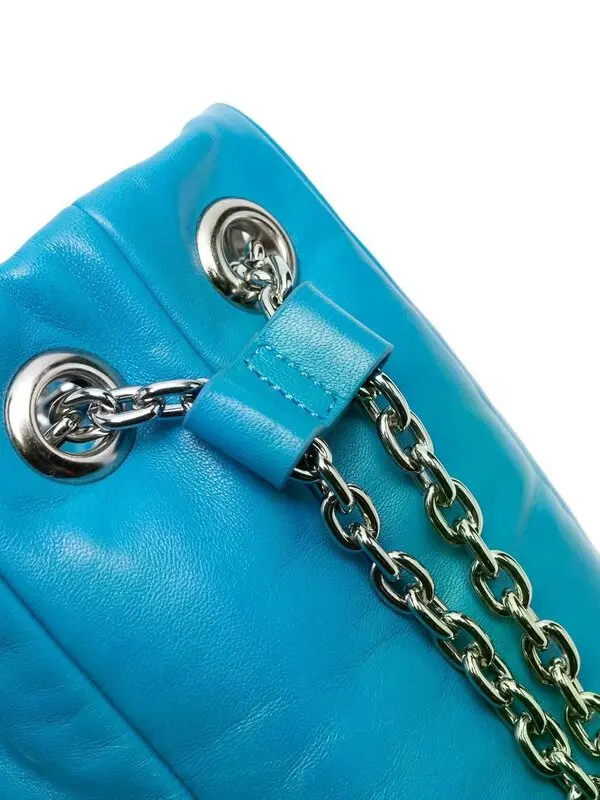 STAND STUDIO Yvette Bucket Bag With Chain Detailing - Blue
