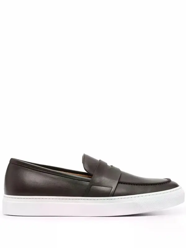 SCAROSSO Alberto Leather Penny Loafers