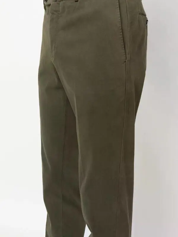 PT TORINO Mid-rise Straight-leg Trousers - Green