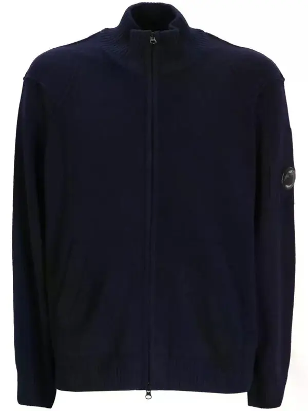 C.P. COMPANY Zipped Cardigan - Blue