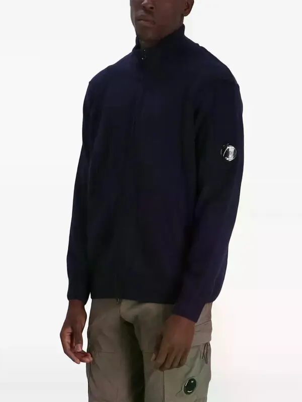 C.P. COMPANY Zipped Cardigan - Blue