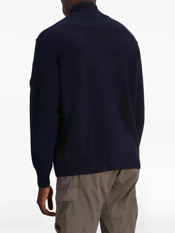 C.P. COMPANY Zipped Cardigan - Blue