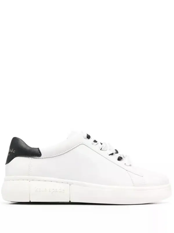 Kate Spade New York Polka-dot Lace Leather Sneakers