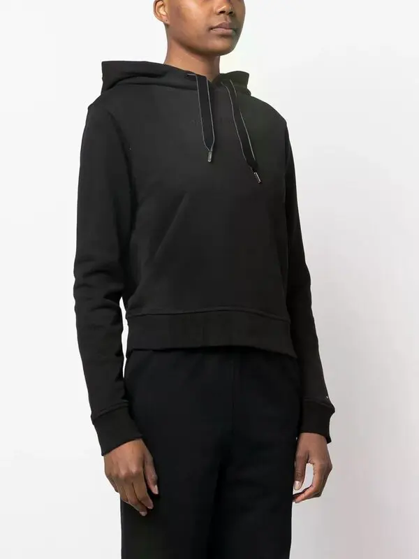 Tommy Hilfiger Logo-embroidered Hoodie - Black