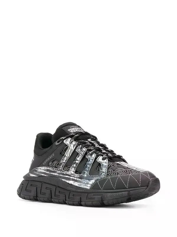 Versace Trigreca Low-top Sneakers - Black