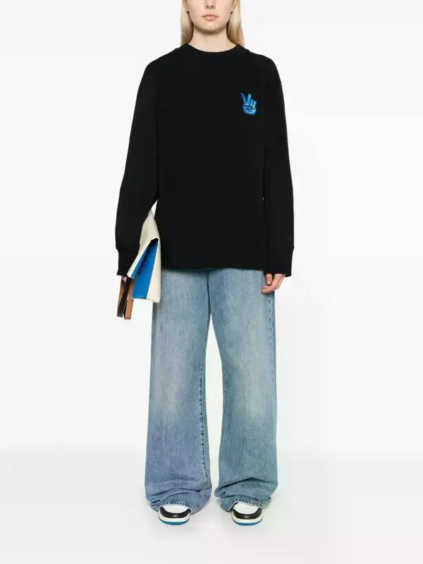 Études Studio Peace Sign Embroidered Sweatshirt