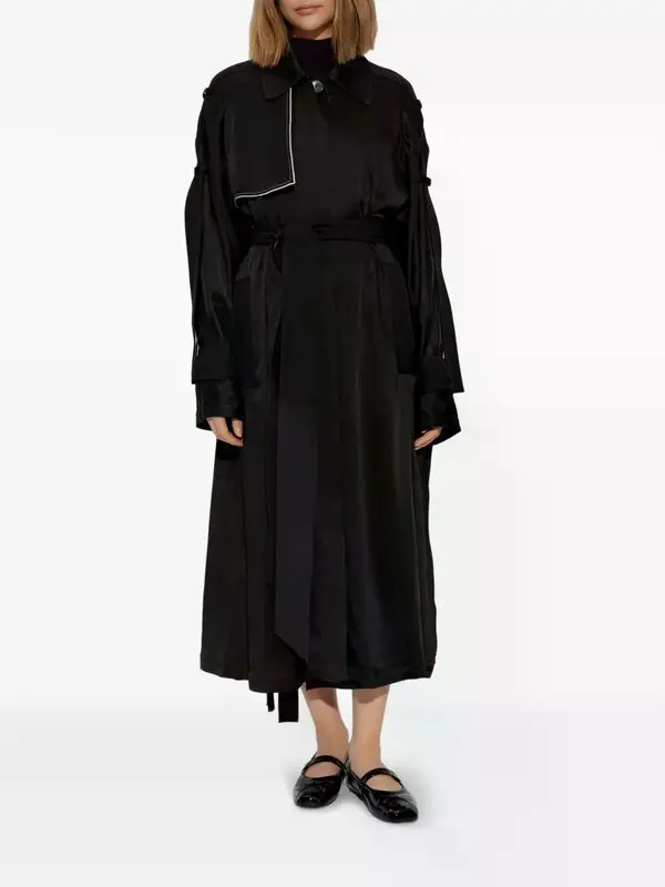 Victoria Beckham Contrast-trim Trench Coat