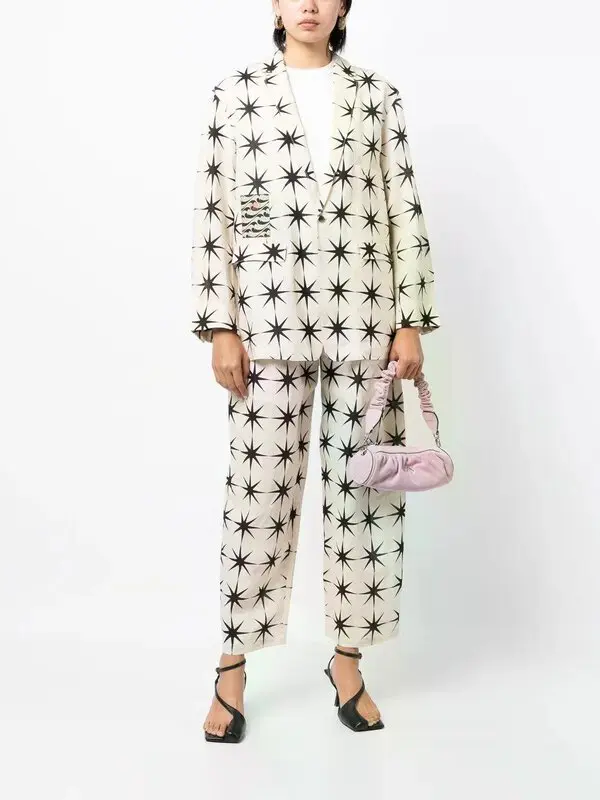 JNBY Printed Linen Blazer