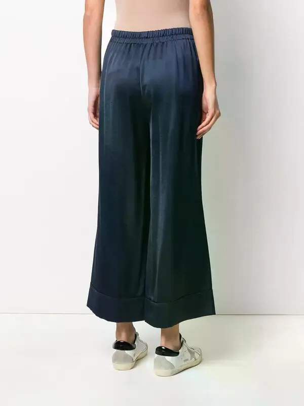 BLANCA VITA Wide Leg Cropped Trousers