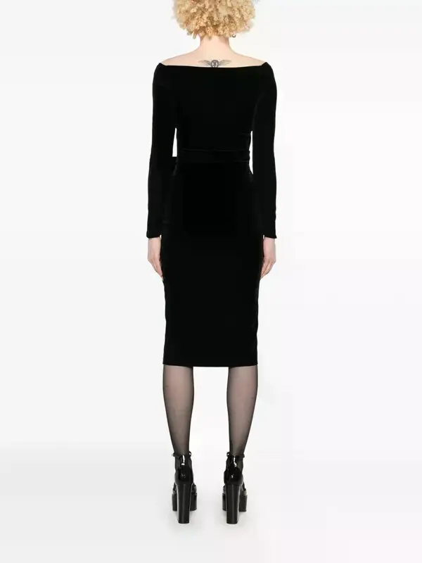 Chiara Boni La Petite Robe Silveria Midi Dress - Black
