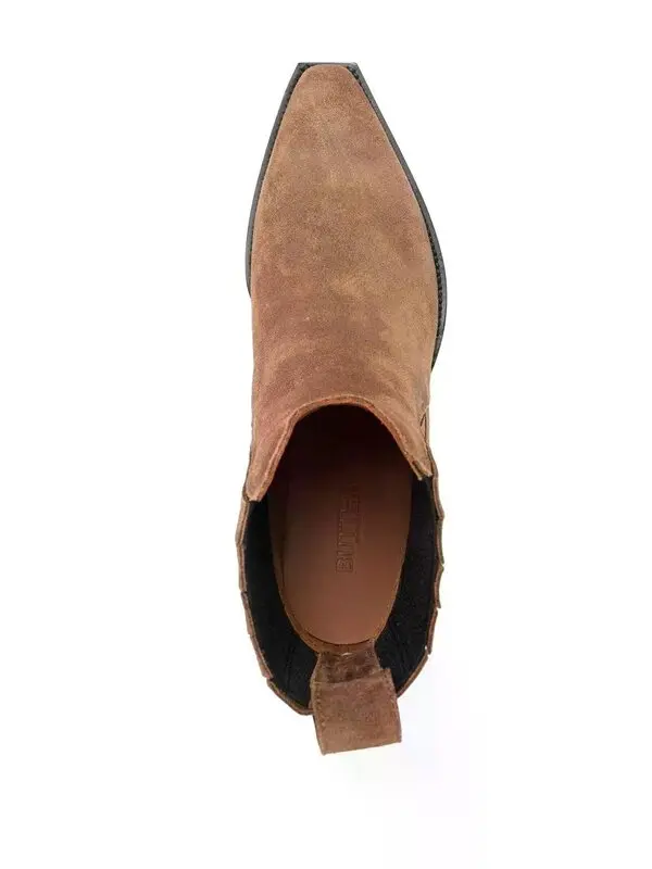 BUTTERO® Cowboy Ankle Boots - Brown