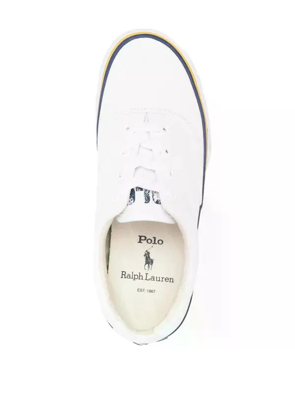 Polo Ralph Lauren Canvas Lace-up Sneakers - White