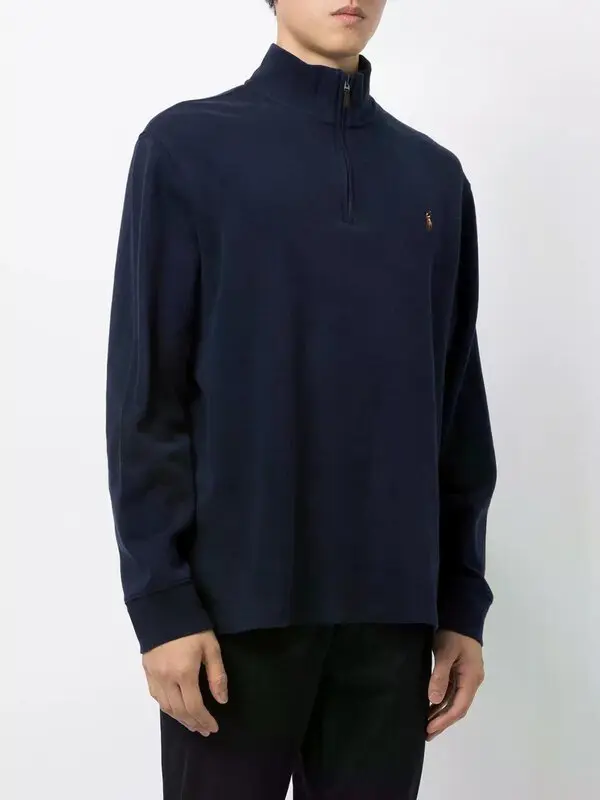 Polo Ralph Lauren High-neck Polo Sweatshirt - Blue
