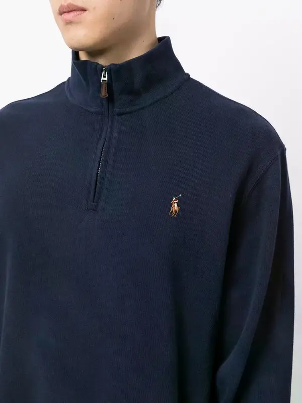 Polo Ralph Lauren High-neck Polo Sweatshirt - Blue