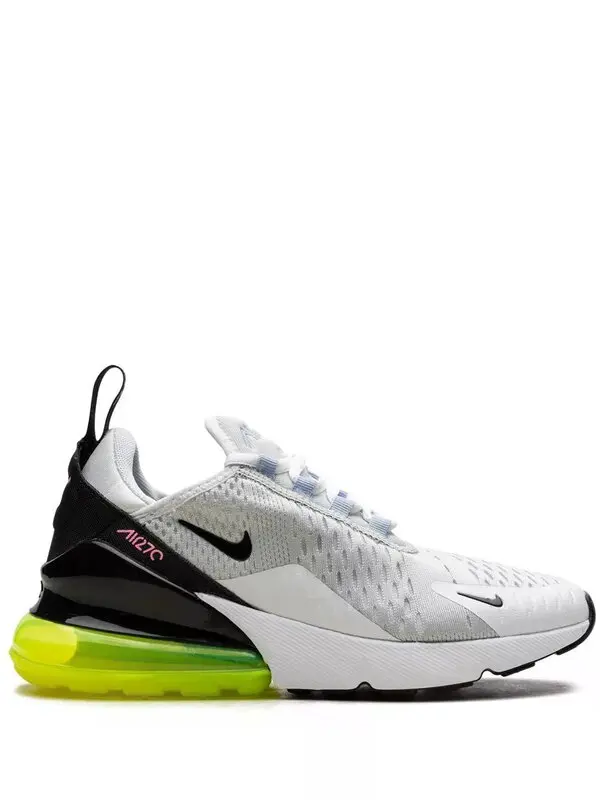 Nike Max 270 Pure Platinum Volt Sneakers - White