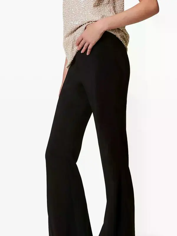 TWINSET Crêpe Flared Trousers