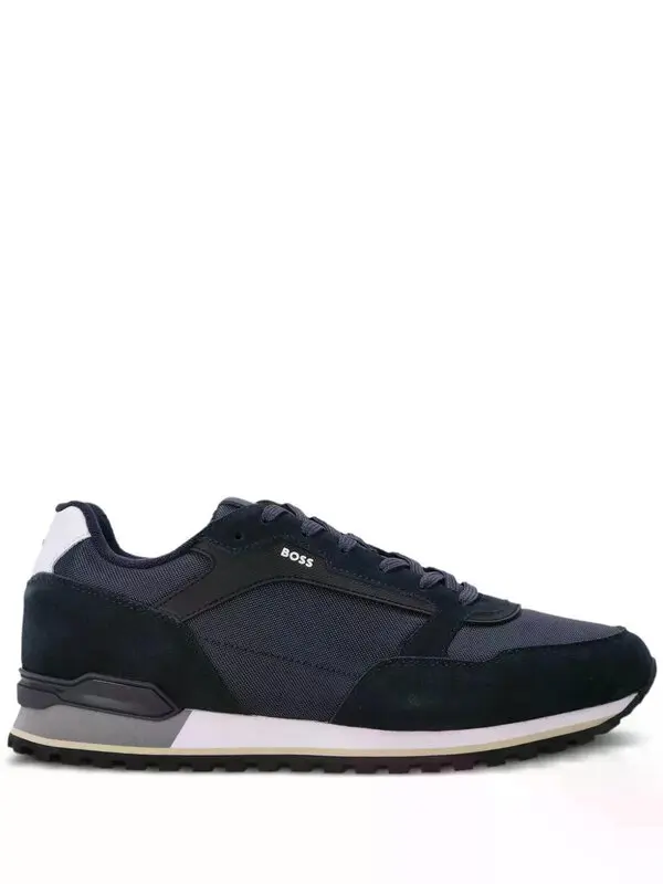 BOSS Suede-trimmed Mesh Sneakers